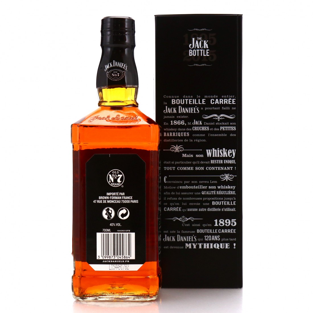 Jack Daniel's Old No.7 Brand 80 Proof Gift Pack 70cl / The Jack Bottle ...