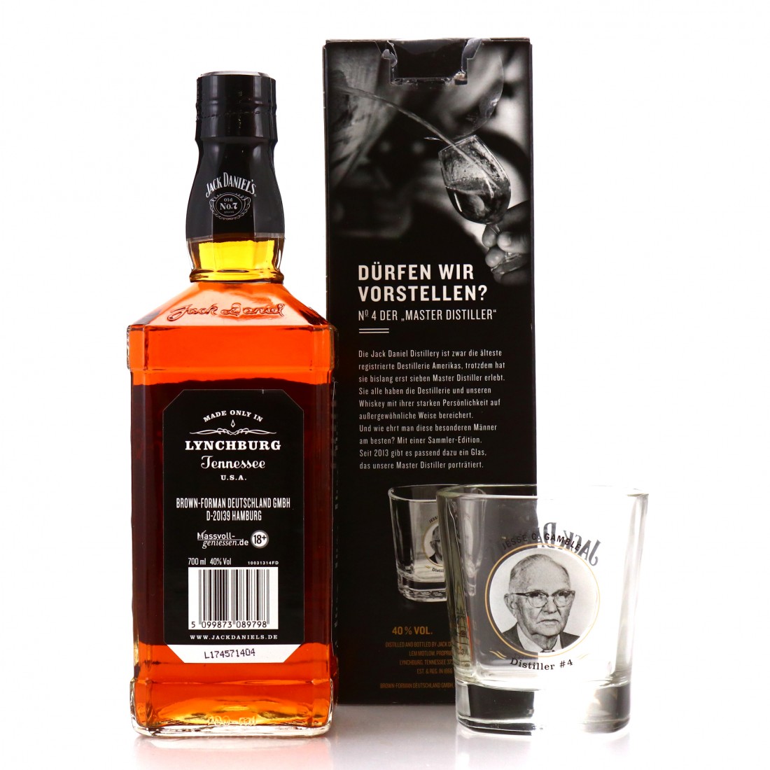 Jack Daniel's Old No.7 Brand 80 Proof Gift Pack 70cl / Master Distiller ...