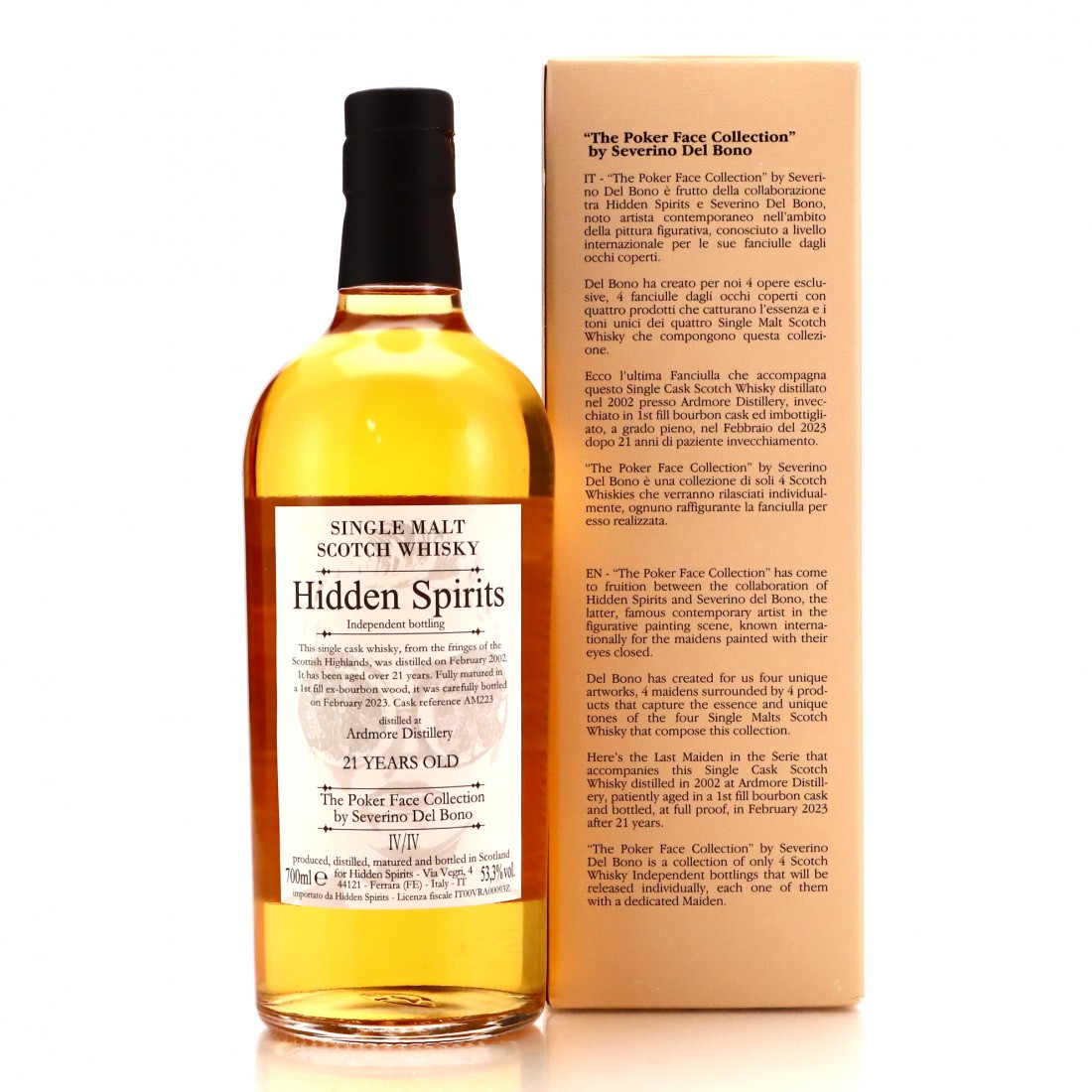 Ardmore 2002 Hidden Spirits 21 Year Old / Poker Face Collection ...