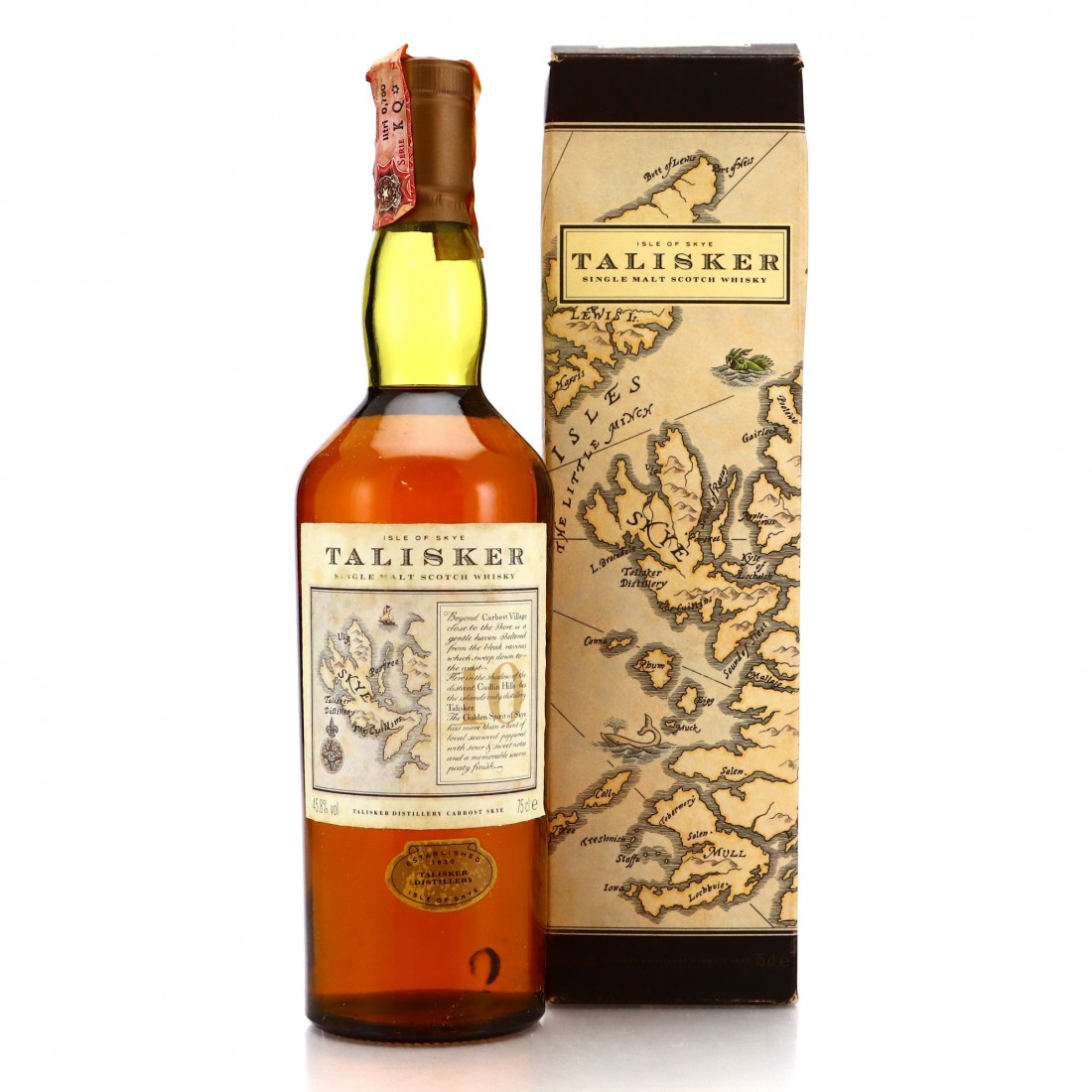 Talisker 10 Year Old Map Label 1980s | Whisky Auctioneer