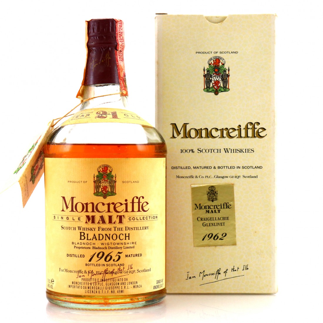 Bladnoch 1965 Moncreiffe 21 Year Old | Whisky Auctioneer