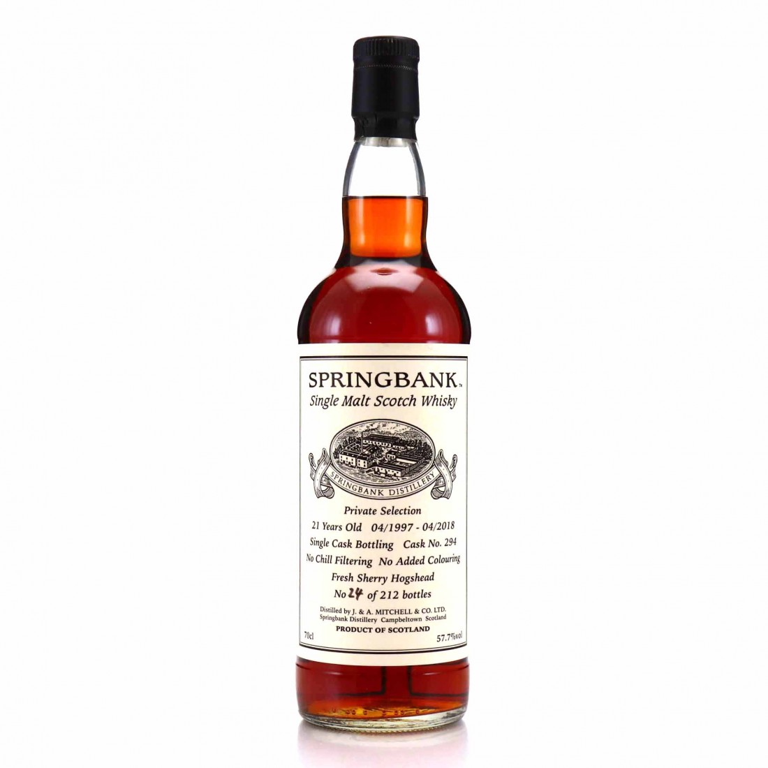 Springbank 1997 Private Sherry Cask 21 Year Old #294 | Whisky Auctioneer