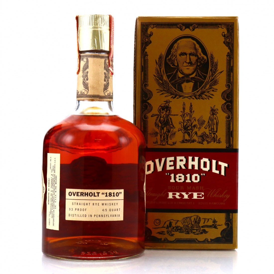 Overholt '1810' Straight Rye 1974 / Giovinetti Import | Whisky Auctioneer