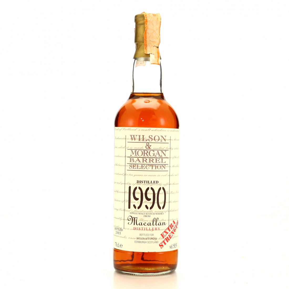 Macallan 1990 Wilson and Morgan Extra Strength | Whisky Auctioneer
