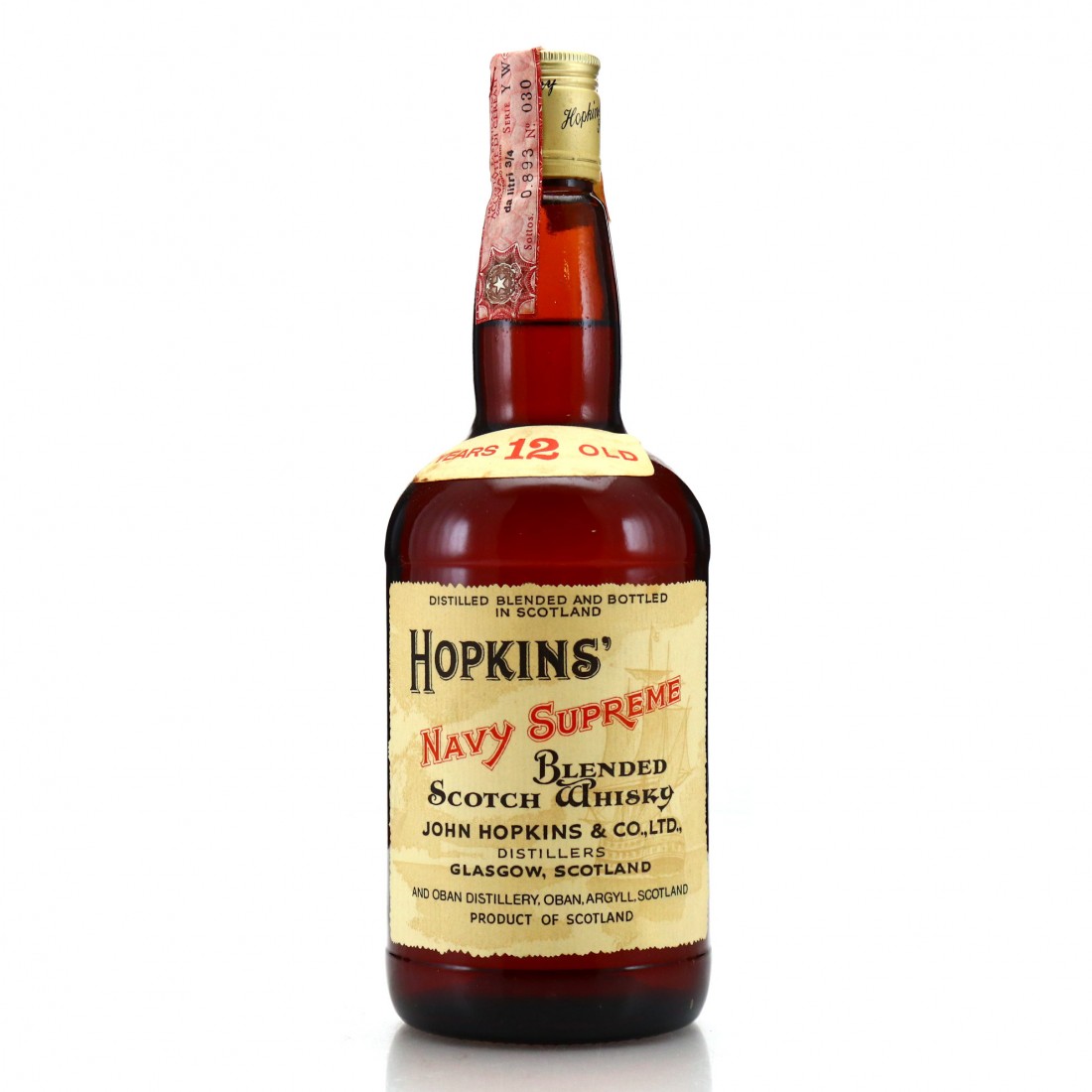 Hopkins' Navy Supreme 12 Year Old 1970s | Whisky Auctioneer