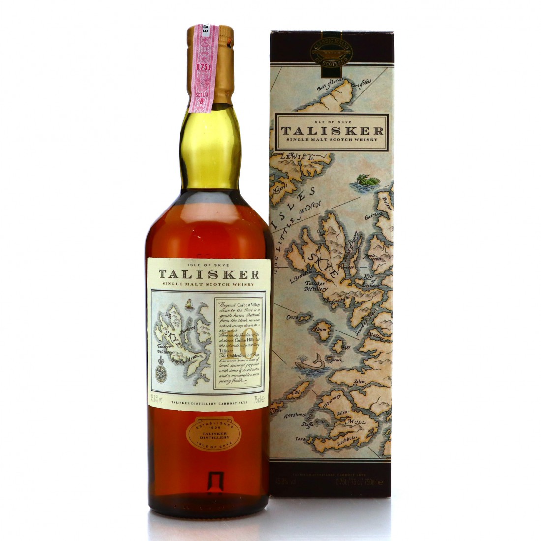 Talisker 10 Year Old Map Label 1980s | Whisky Auctioneer