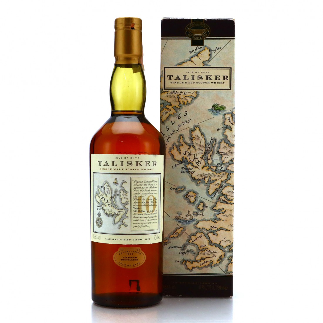 Talisker 10 Year Old Map Label 1980s | Whisky Auctioneer