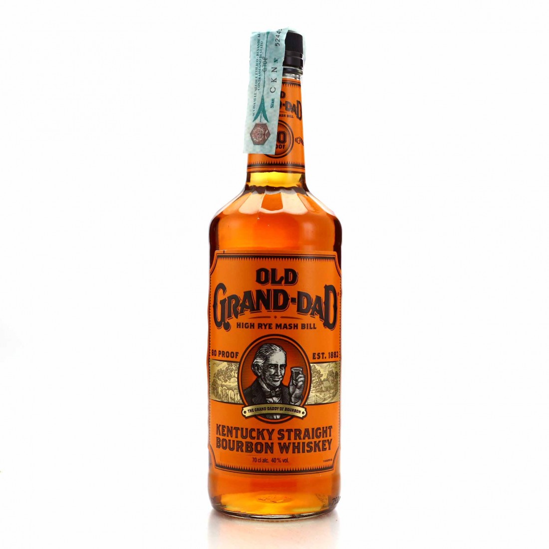 Old Grand-Dad Kentucky Straight Bourbon 80 Proof 70cl | Whisky Auctioneer