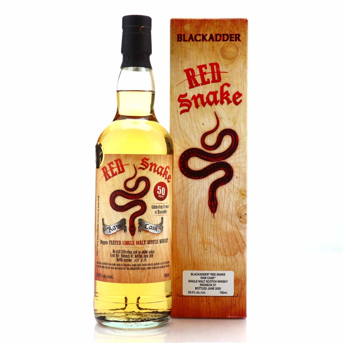 Red Snake Blackadder Raw Cask Redneck 87 | Whisky Auctioneer