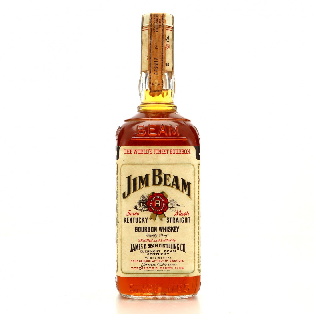 Jim Beam Bottled in Bond 80 Proof 1970s | Whisky Auctioneer
