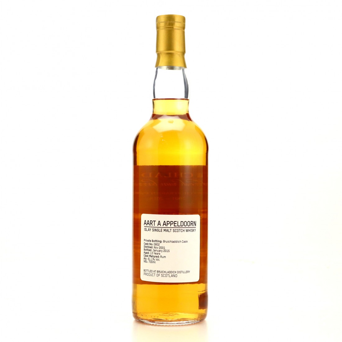 Bruichladdich 2001 Private Rum Cask 13 Year Old #802 | Whisky Auctioneer