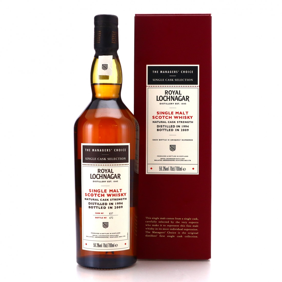 Royal Lochnagar 1994 Managers' Choice | Whisky Auctioneer