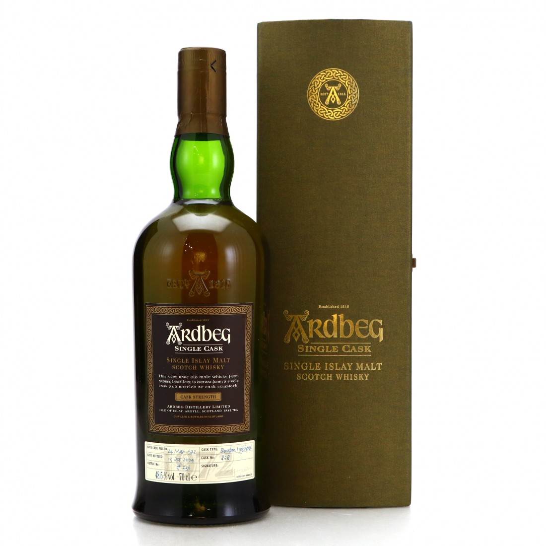 Ardbeg 1972 Single Bourbon Cask #868 | Whisky Auctioneer