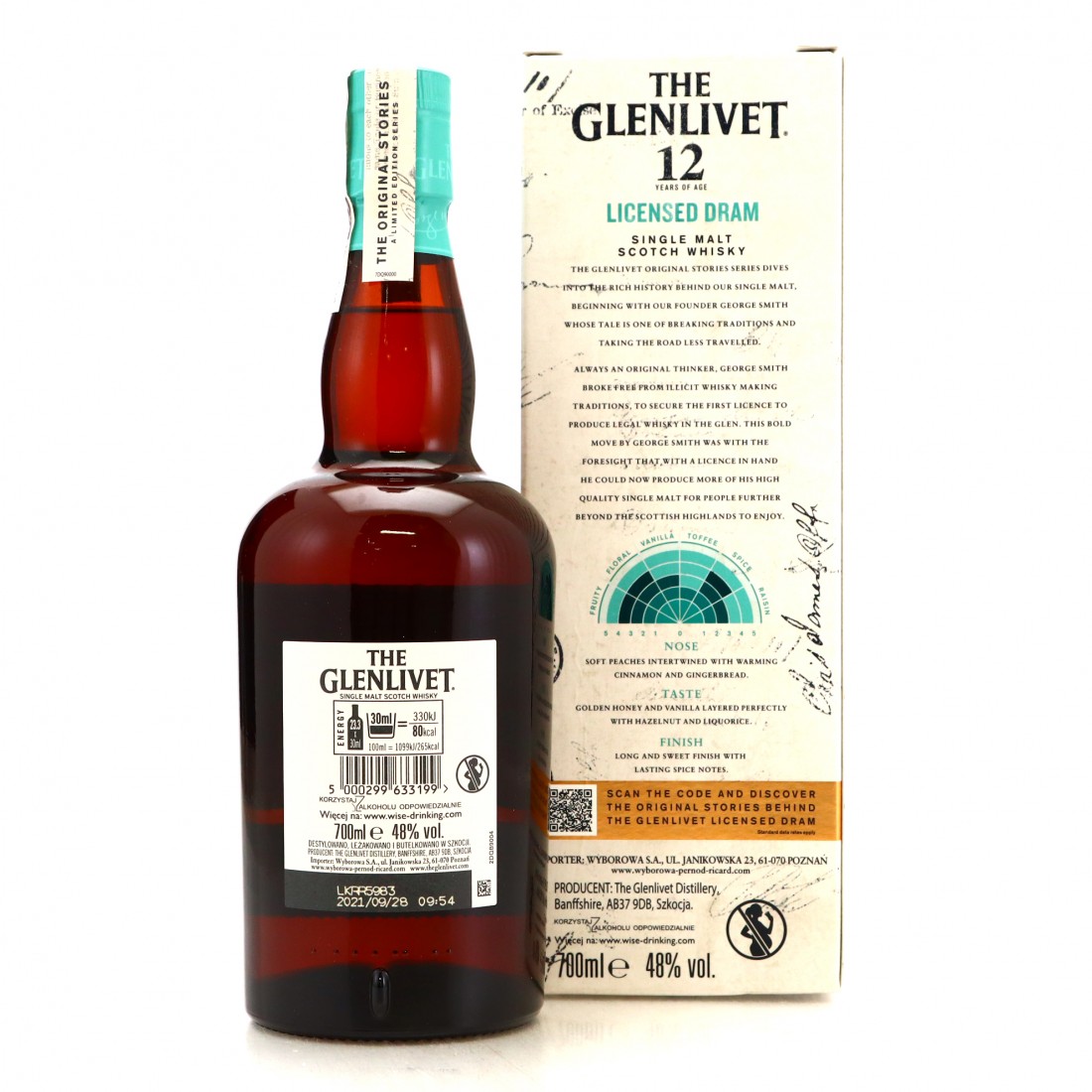 Glenlivet 12 Year Old Licensed Dram / The Original Stories | Whisky Auctioneer