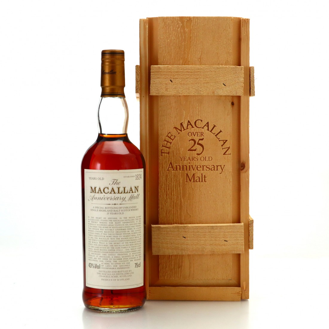 Macallan 25 Year Old Anniversary Malt 75cl early 2000s / TTWB | Whisky ...