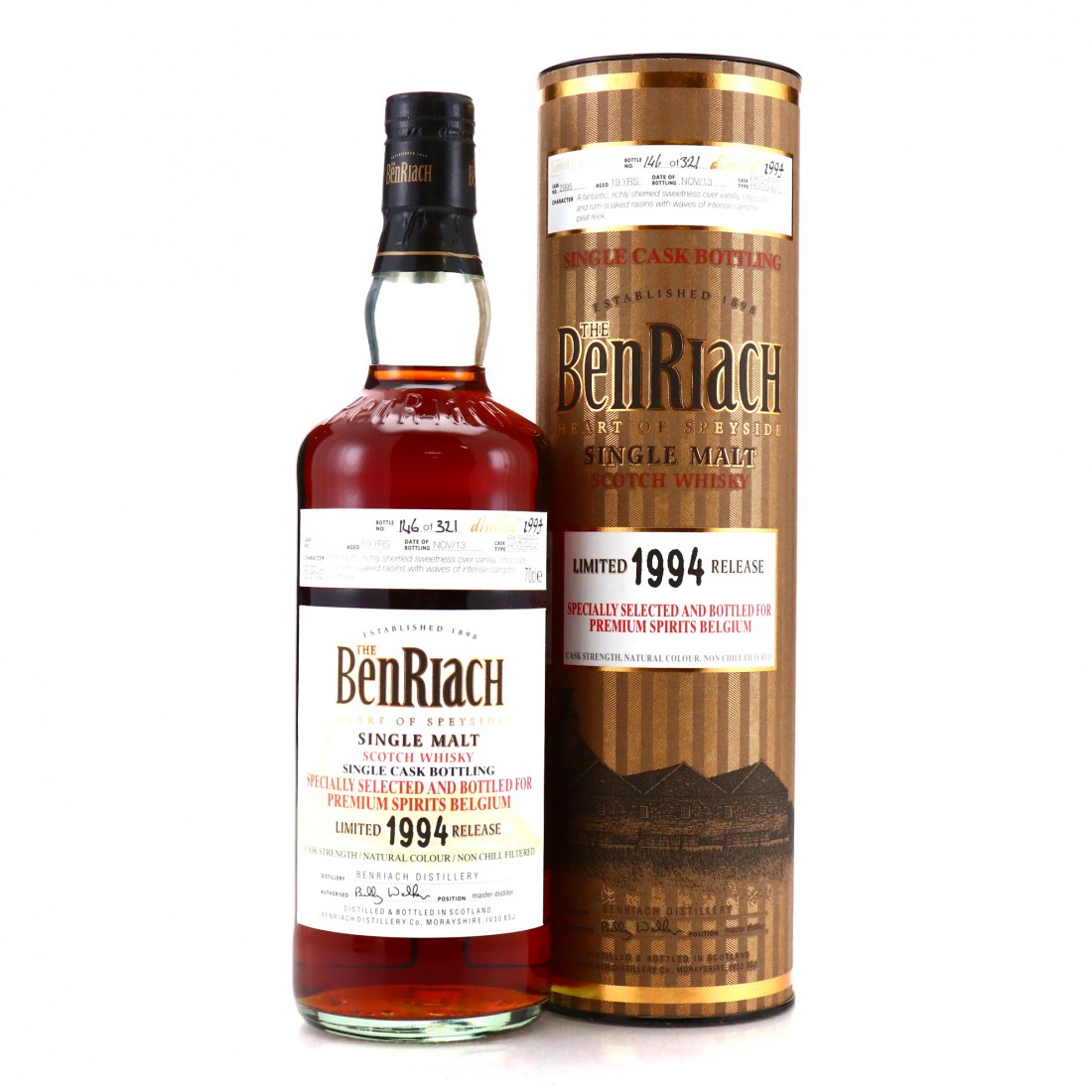 Benriach 1994 Single PX Cask 19 Year Old #2995 / Premium Spirits ...