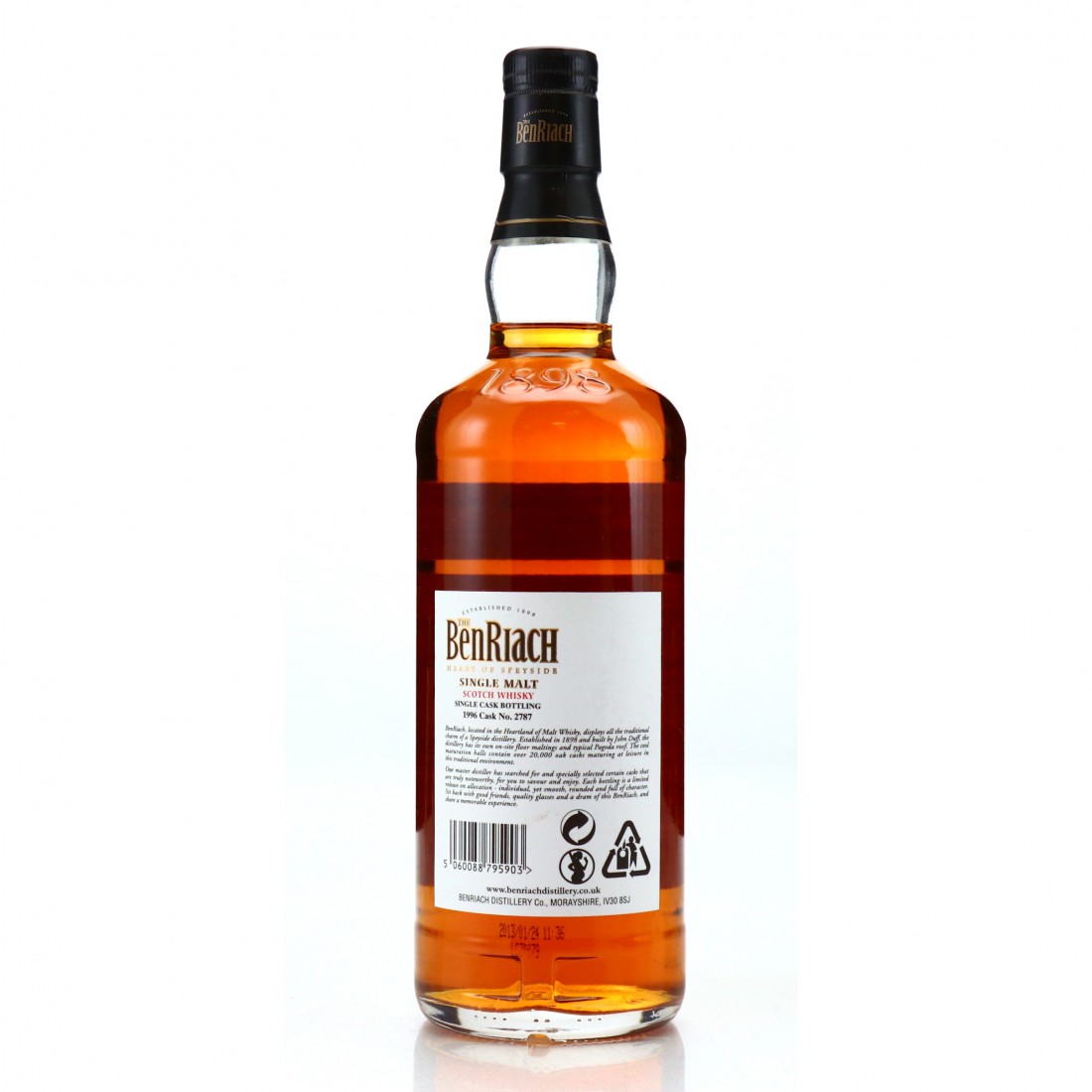 Benriach 1996 Single Virgin Oak Cask 16 Year Old #2787 / Whisky Live ...