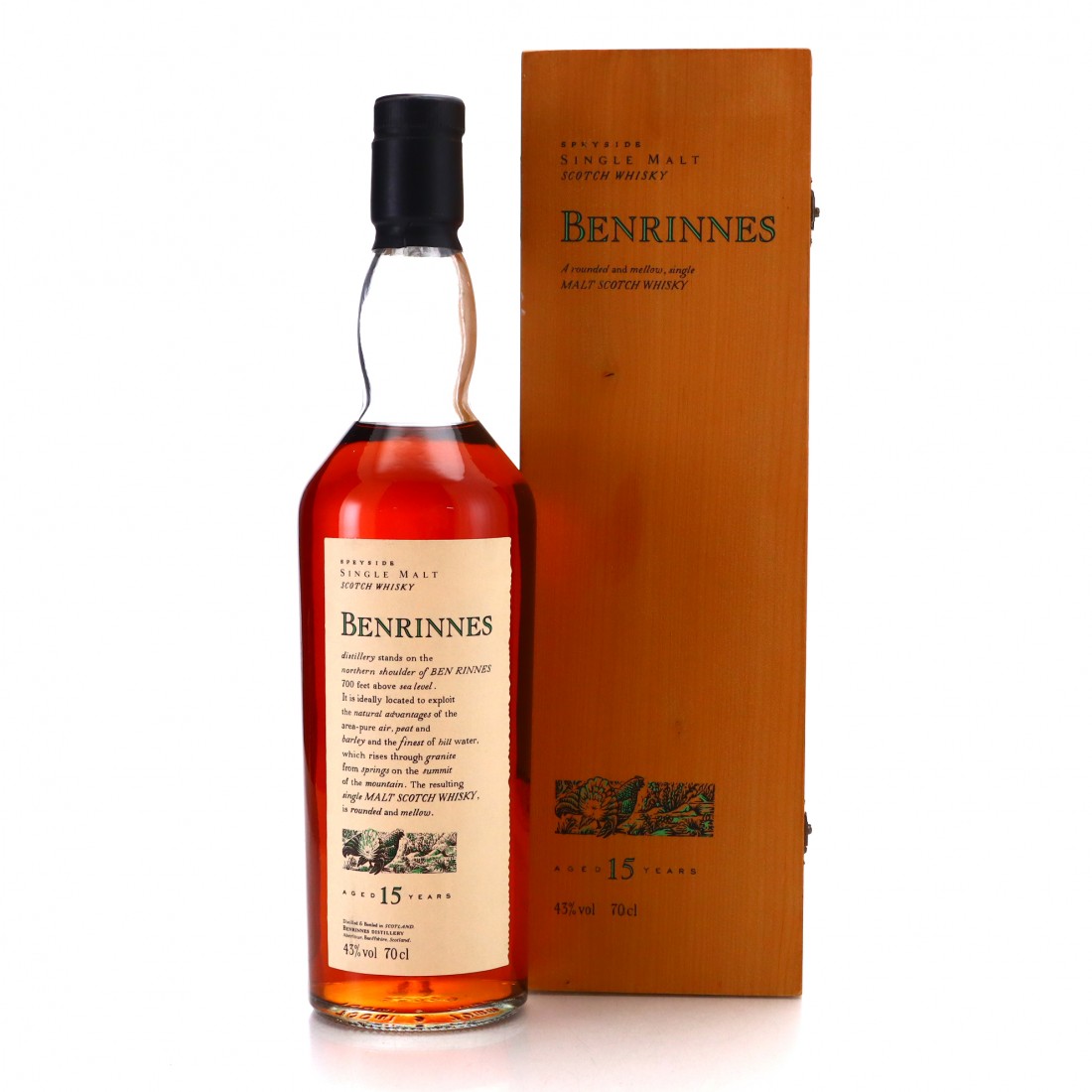 Benrinnes 15 Year Old Flora and Fauna / Wooden Box | Whisky Auctioneer