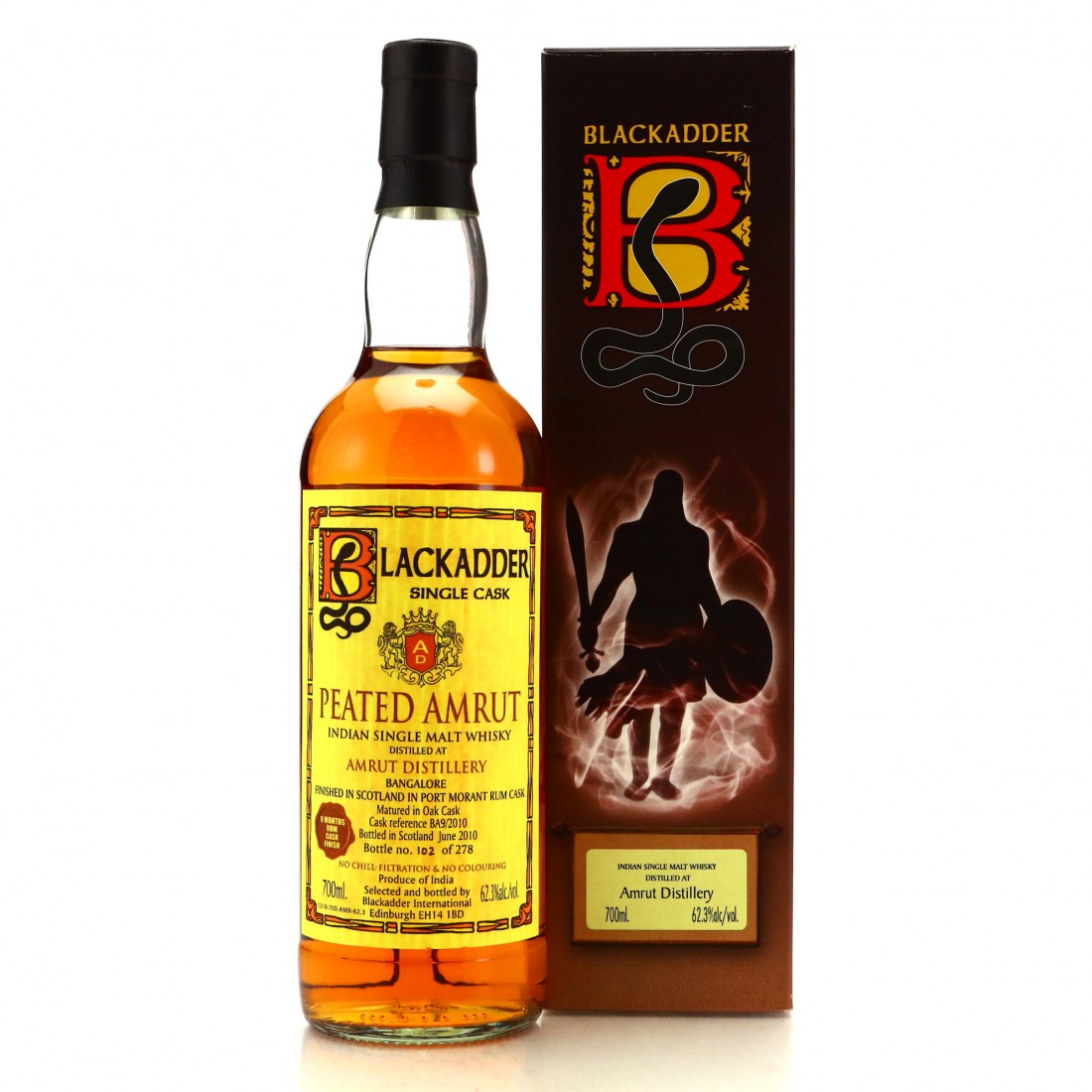 Amrut Blackadder Peated Single Cask | Whisky Auctioneer