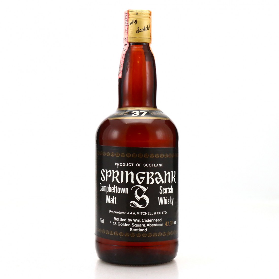 Springbank 37 Year Old Cadenhead's 1980s | Whisky Auctioneer