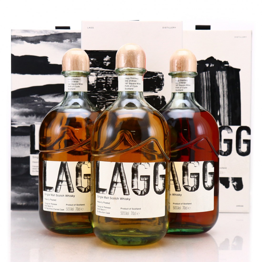 Lagg Single Malt Inaugural Release Set 3 x 70cl | Whisky Auctioneer