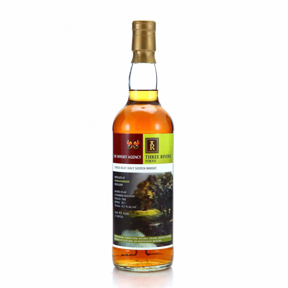Bunnahabhain 1968 Whisky Agency 43 Year Old Three Rivers Whisky
