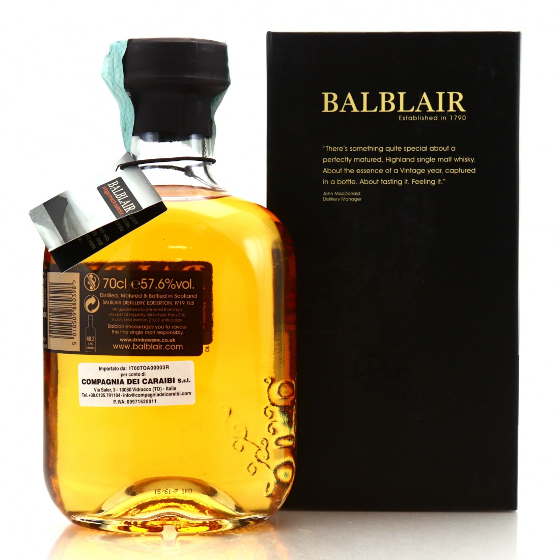 Balblair 1997 Single Bourbon Cask #1110 / Whiskyclub Italia | Whisky ...