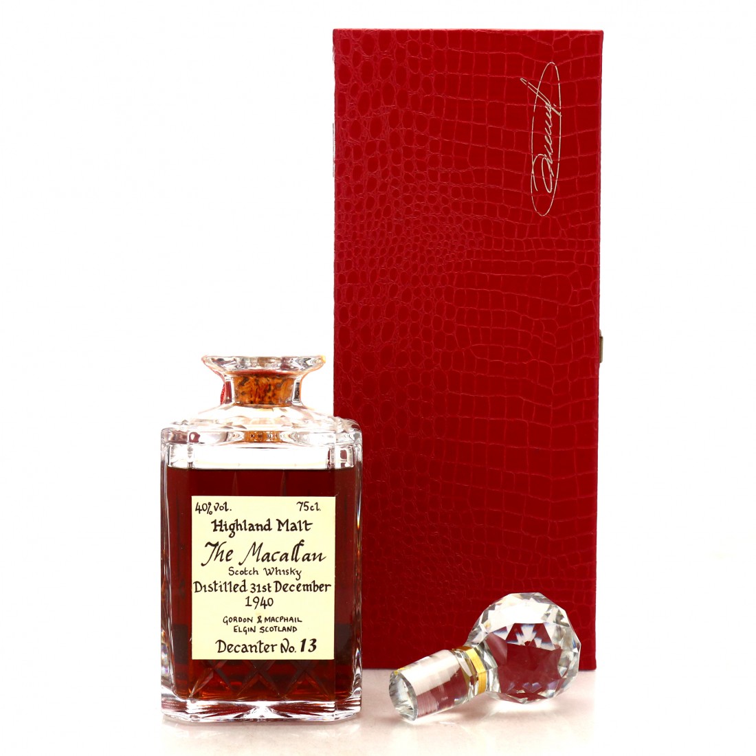 Macallan 1940 Gordon and MacPhail Decanter / Co. Pinerolo Import ...