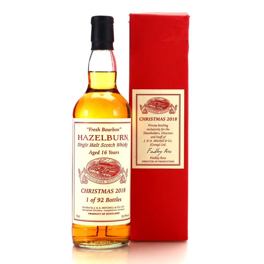 Hazelburn 16 Year Old Fresh Bourbon / Christmas 2018 | Whisky Auctioneer