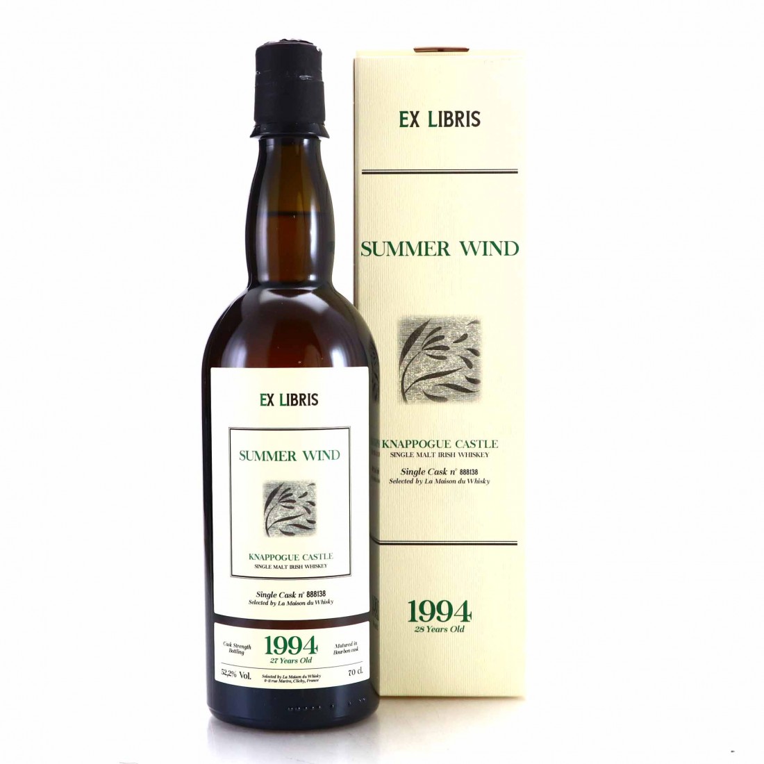 Knappogue Castle 1994 Ex Libris 27 Year Old 'Summer Wind' | Whisky ...