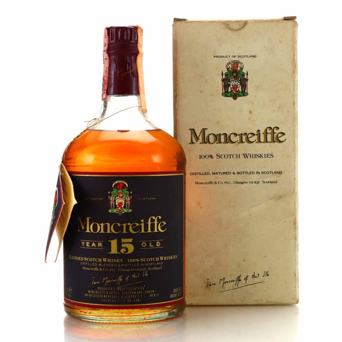 Moncreiffe 15 Year Old 1980s | Whisky Auctioneer