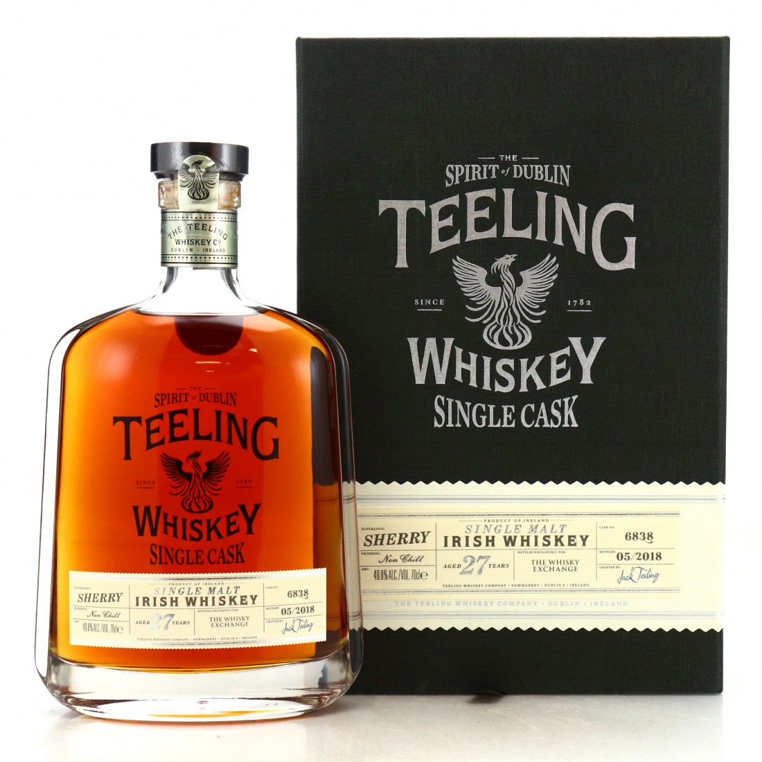 Teeling Whiskey 27 Year Old Single Sherry Cask #6838 / TWE | Whisky ...