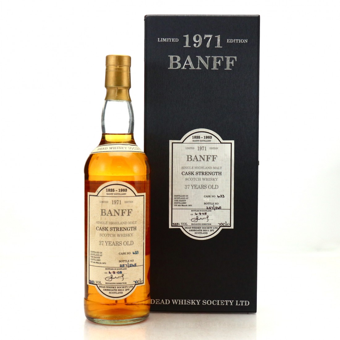 Banff 1971 Dead Whisky Society 37 Year Old | Whisky Auctioneer