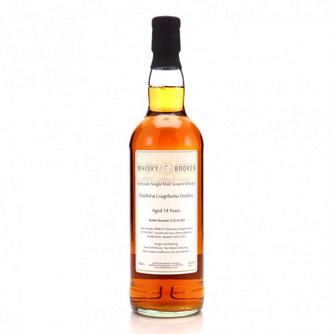 Craigellachie 2007 Whisky Broker 14 Year Old | Whisky Auctioneer