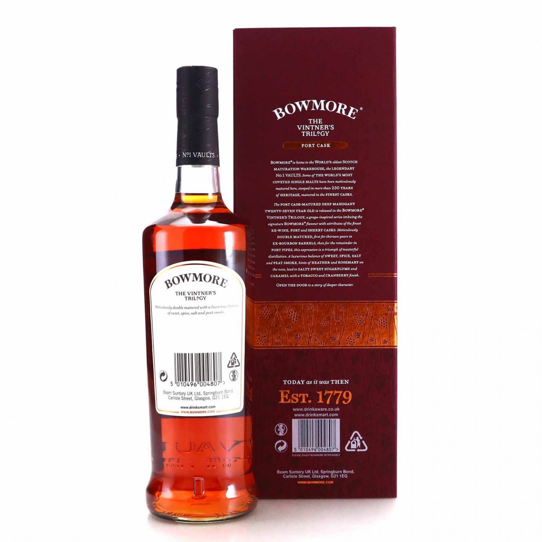 Bowmore 27 Year Old The Vintners Trilogy Iii Port Cask Whisky