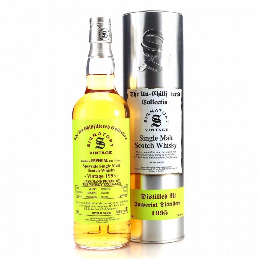 Imperial 1995 Signatory Vintage 20 Year Old / TWE | Whisky Auctioneer