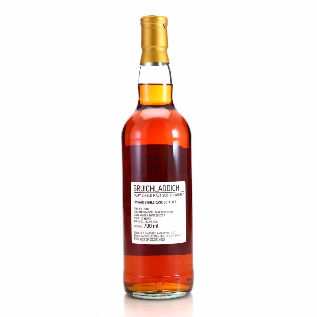 Bruichladdich 10 Year Old Private Mouton Rothschild Cask #2287 / Gowe ...