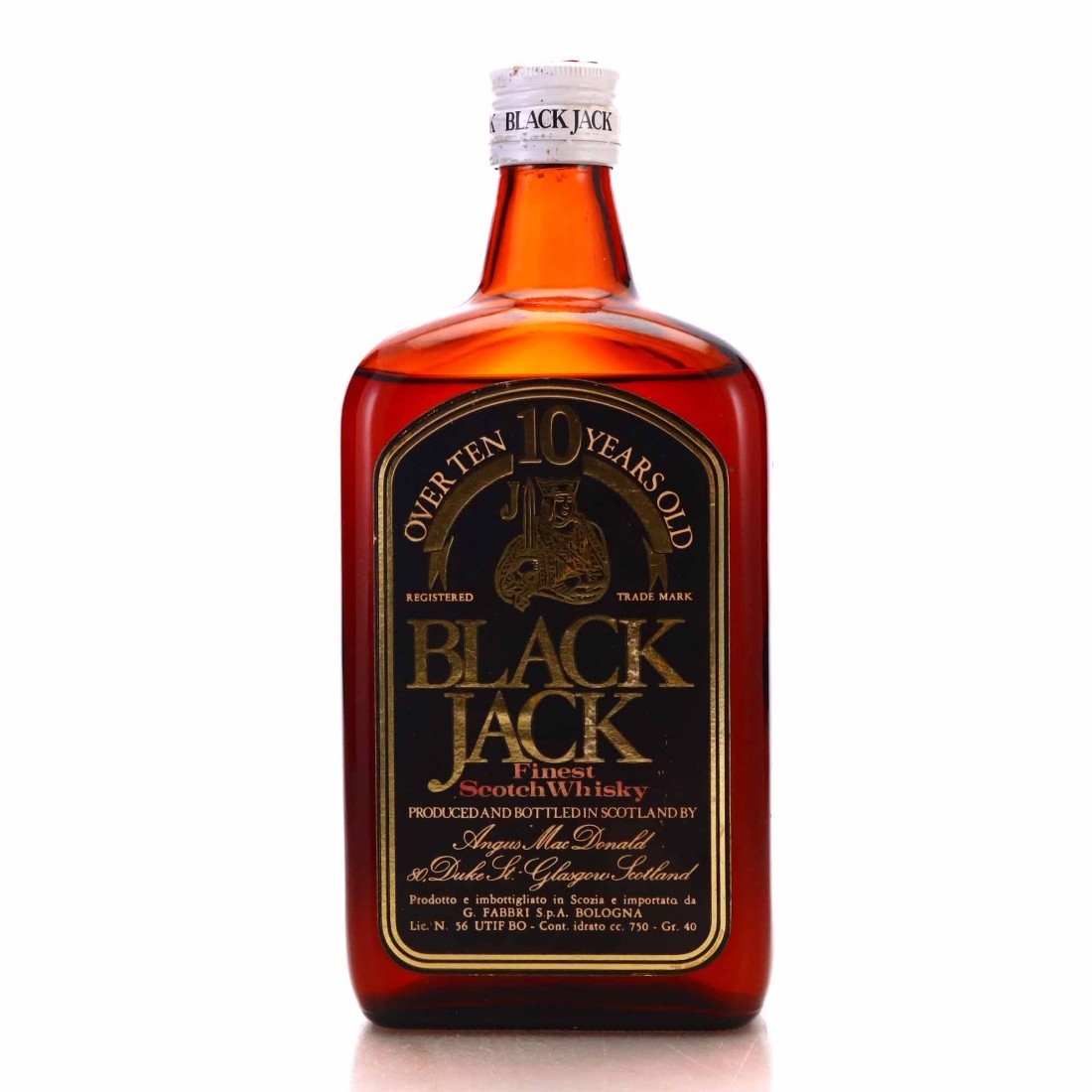 Black Jack 10 Year Old Scotch Whisky 1970s / Fabbri Import | Whisky ...