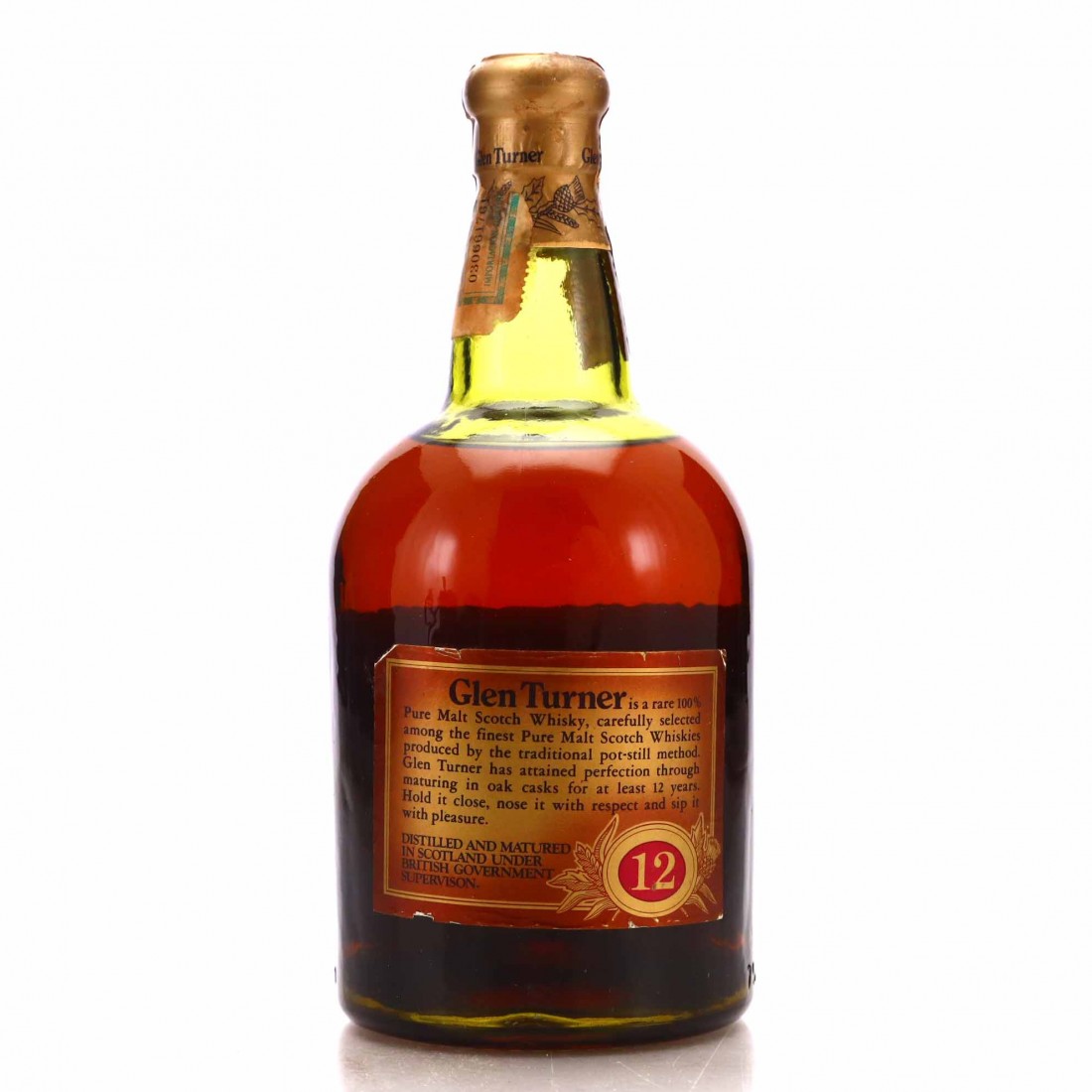 Glen Turner 12 Year Old Pure Malt 1980s | Whisky Auctioneer