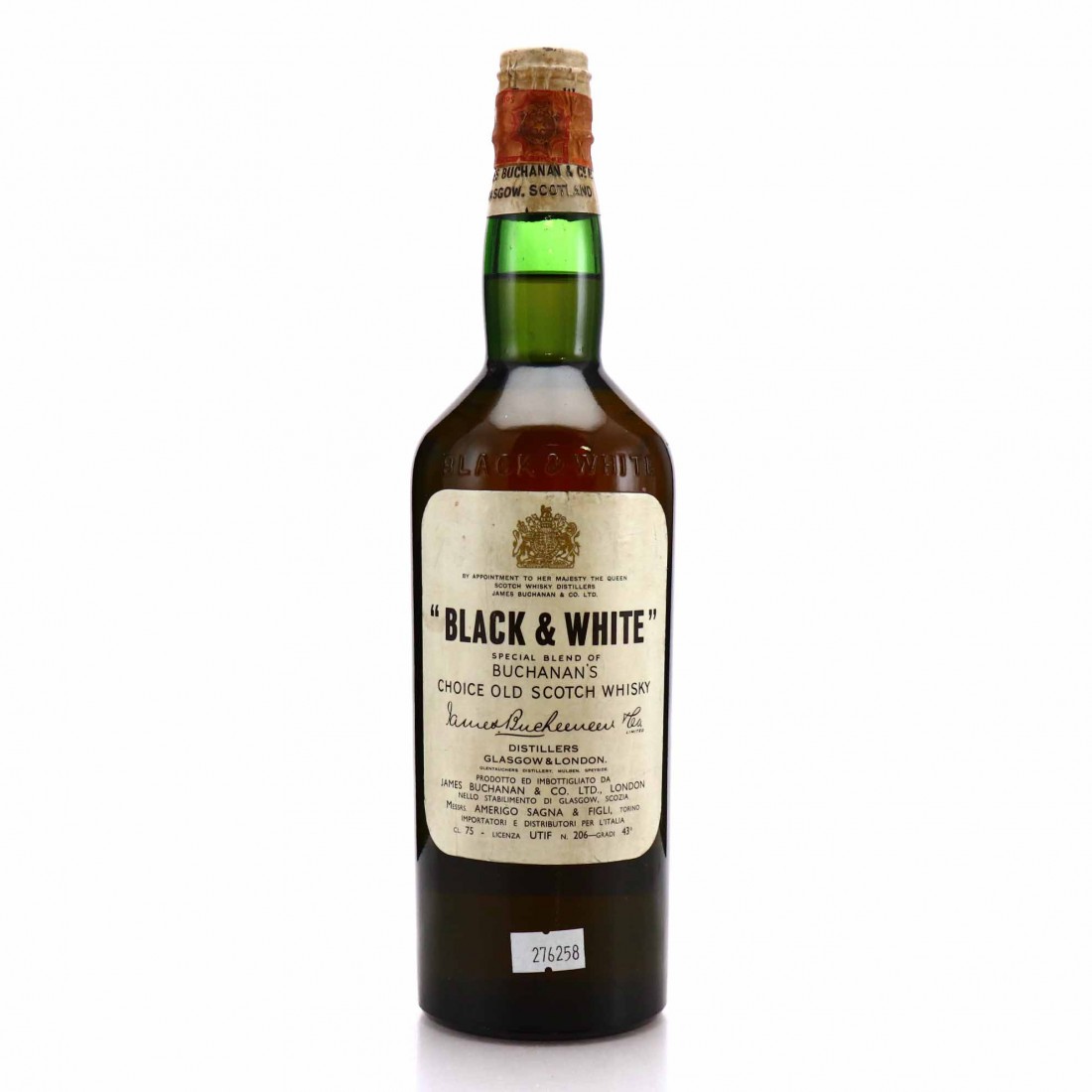 Black and White Scotch Whisky 1960s / Amerigo Sagna Import | Whisky ...