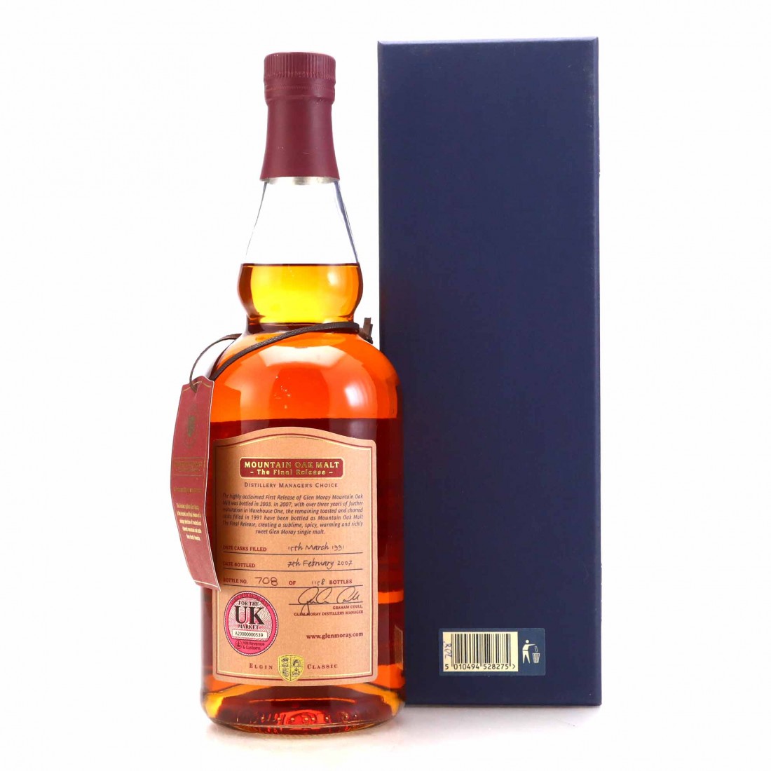 Glen Moray 1991 Manager's Choice Mountain Oak / Final Release | Whisky ...