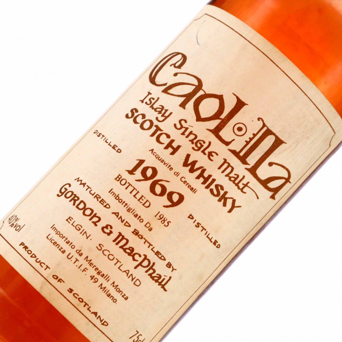 Caol Ila 1969 Gordon and MacPhail Celtic Label bottled 1985 / Meregalli ...