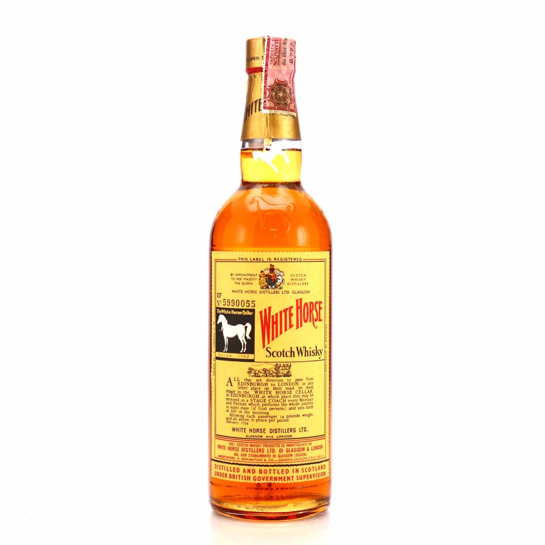 White Horse Scotch Whisky 1960s / Soffiantino Import | Whisky Auctioneer