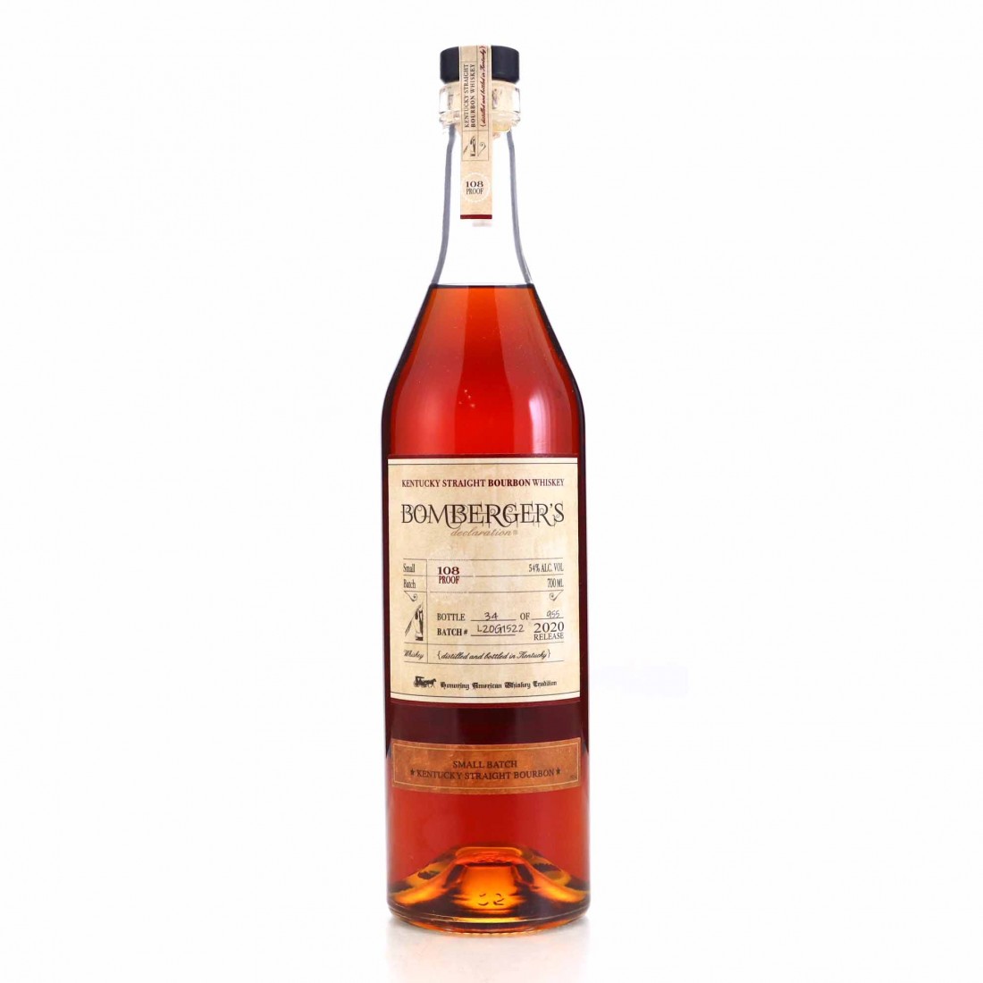 Bomberger's Declaration Kentucky Straight Bourbon 2020 70cl | Whisky ...