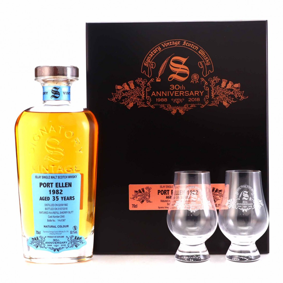 Port Ellen 1982 Signatory Vintage 35 Year Old / 30th Anniversary ...
