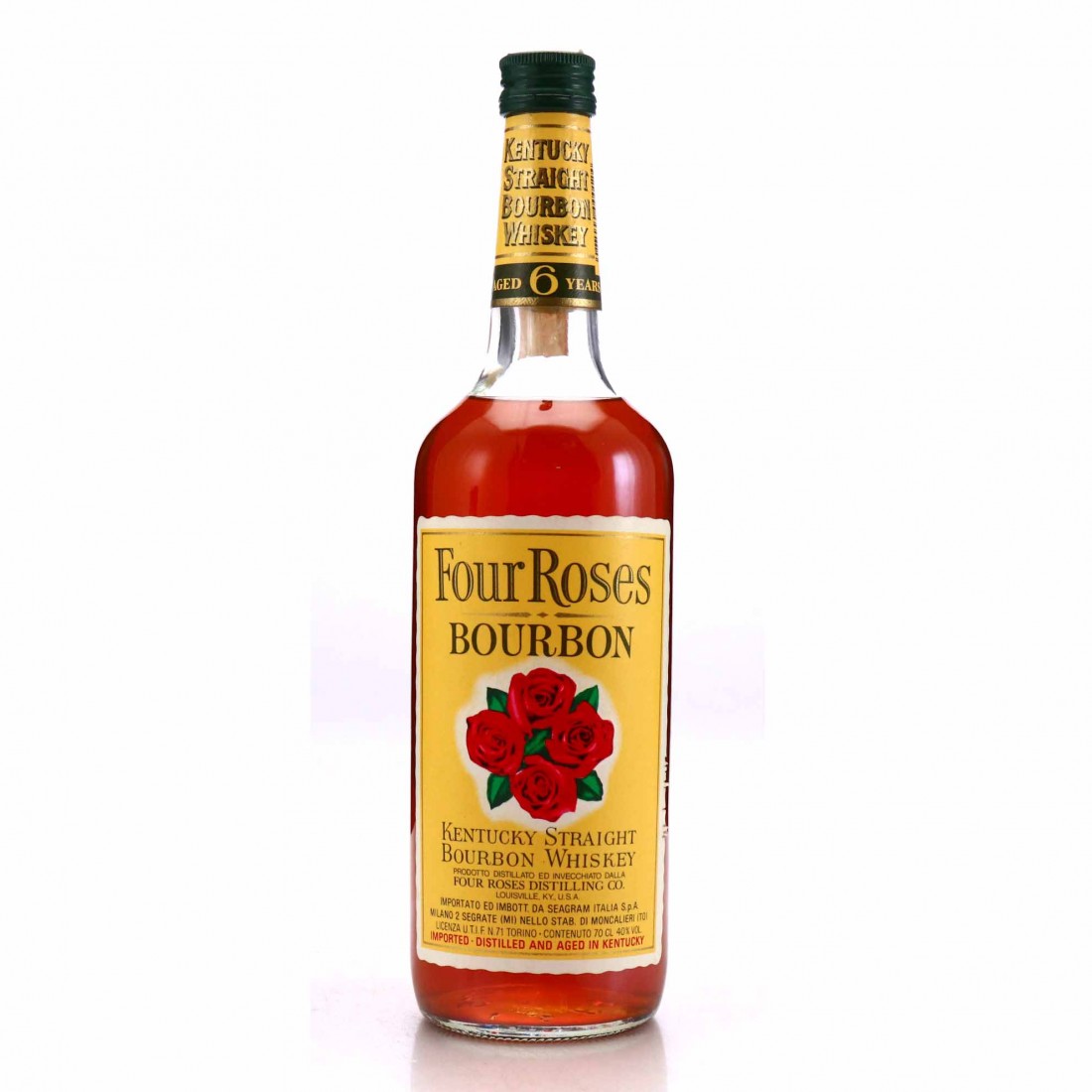 Four Roses 6 Year Old Kentucky Straight Bourbon 70cl 1990s / Seagram ...