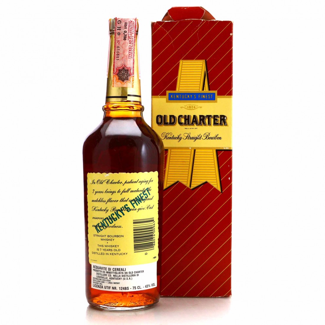 Old Charter 7 Year Old Kentucky Straight Bourbon 1980s | Whisky Auctioneer