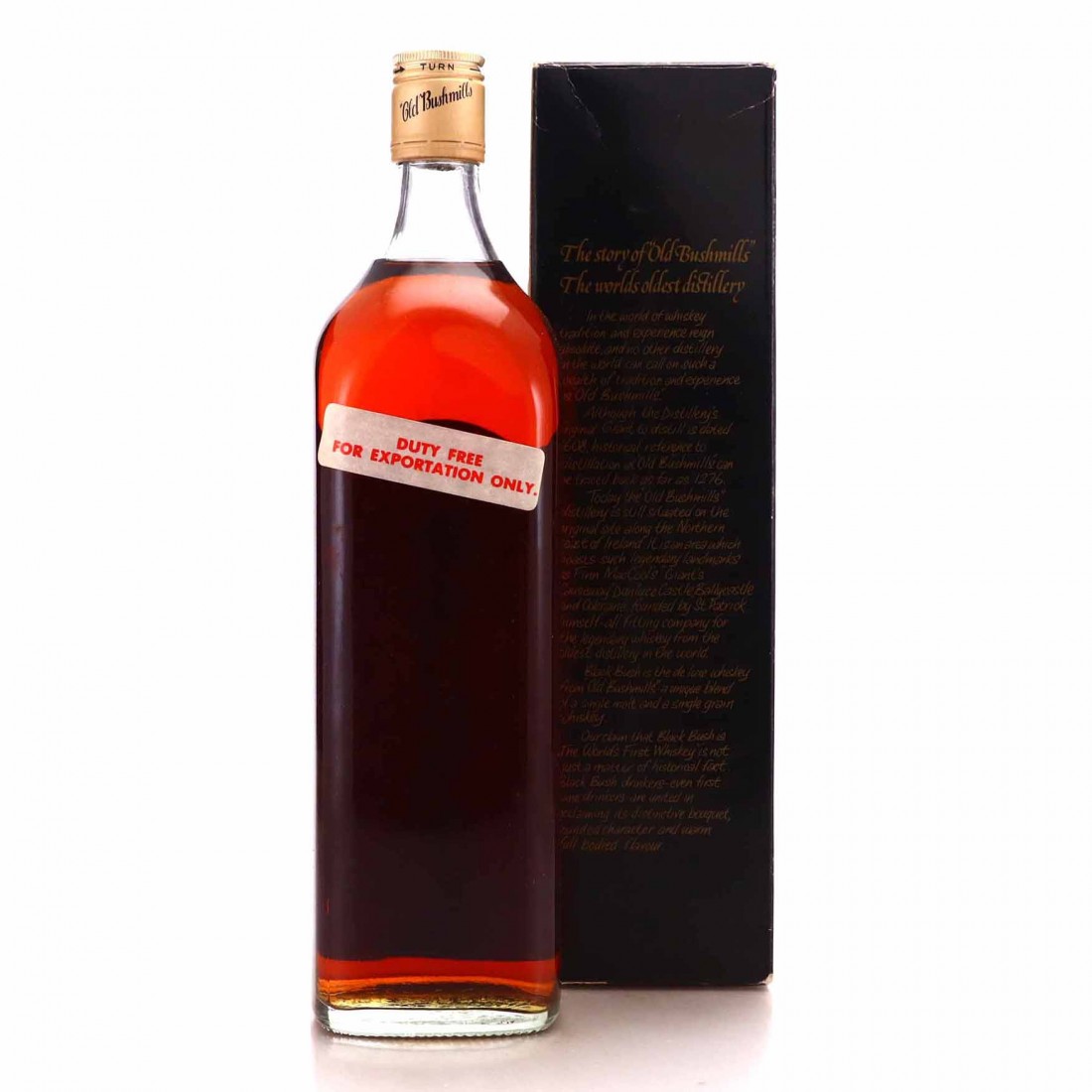 Bushmills Black Bush 1 Litre 1970s | Whisky Auctioneer