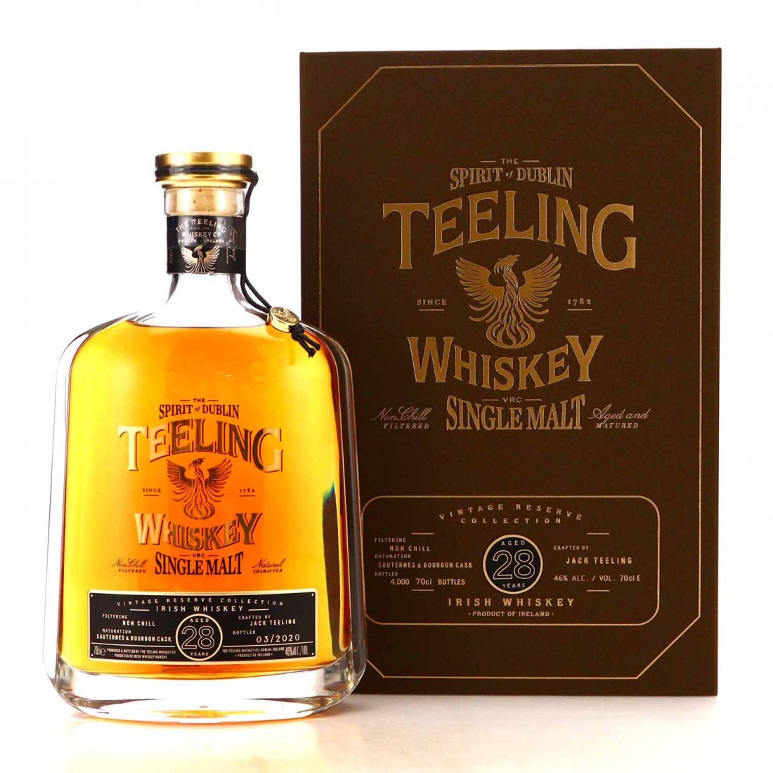 Teeling Whiskey 28 Year Old Vintage Reserve Single Malt / Bourbon ...