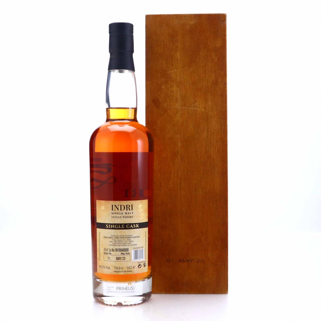Indri 2017 Single Cask 5 Year Old / Prineus GmbH | Whisky Auctioneer